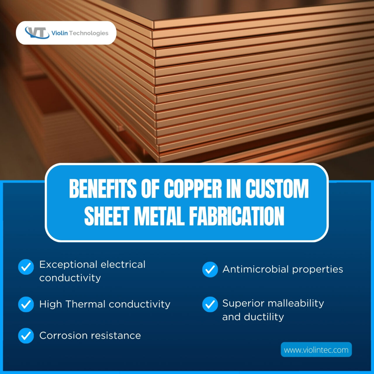 20 benefits of copper in sheet metal fabrication